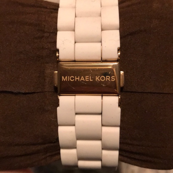 Michael Kors | Accessories | Michael Kors White Runway Watch | Poshmark